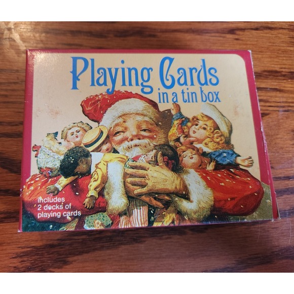 Enesco | Games | Vintage Enesco 984 Santa Christmas Decks Playing Cards ...